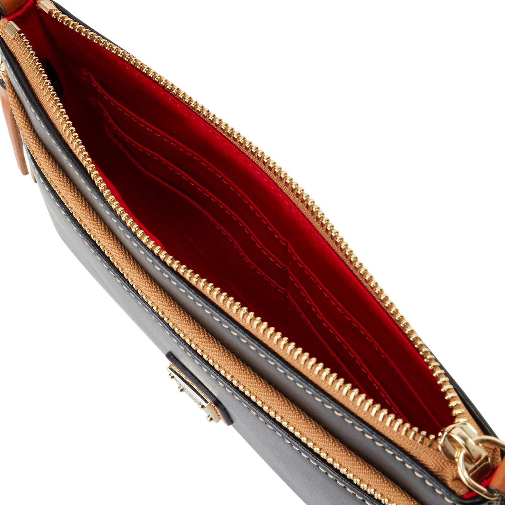 Dooney & Bourke Wexford Leather Double Zip Wristlet | eBay